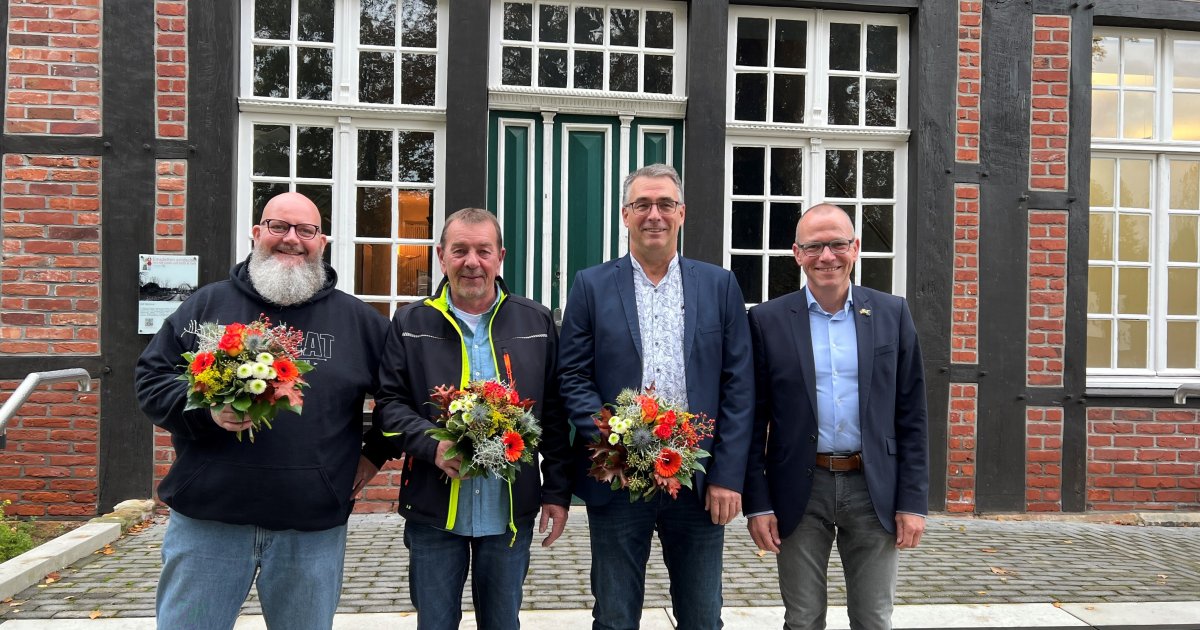 Dienstjubiläum bei der Stadt Emsdetten – insgesamt 105 Jahre öffentlicher Dienst | Stadt Emsdetten