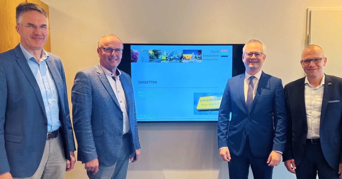 Kreisdirektor besucht Emsdetten | Stadt Emsdetten