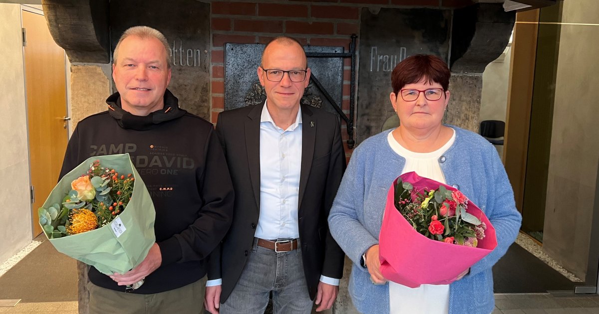 40-jähriges Dienstjubiläum für die Stadt Emsdetten | Stadt Emsdetten