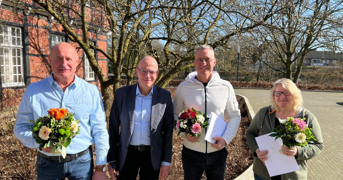 40-jähriges und 25-jährige Dienstjubiläen bei der Stadt Emsdetten | Stadt Emsdetten