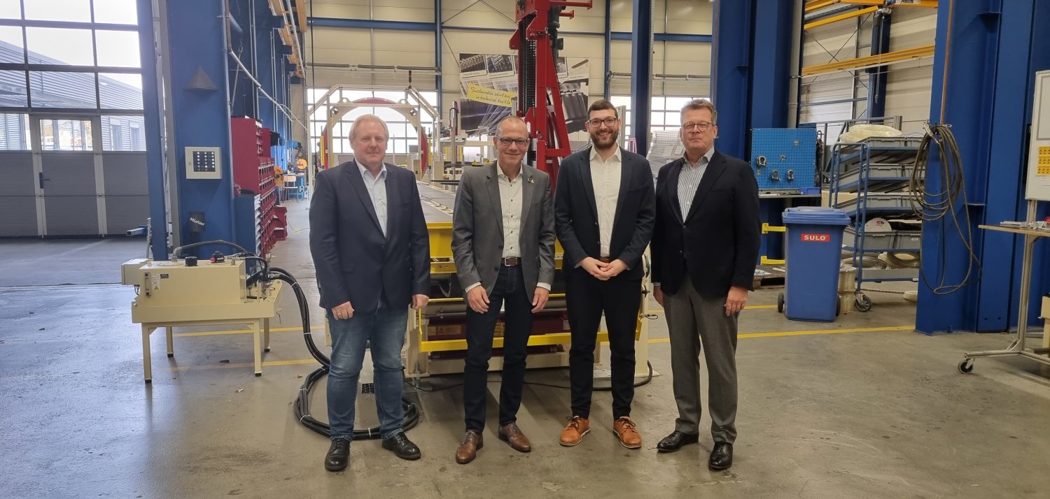 Bürgermeister zu Besuch bei der Jürgens Holding GmbH | Stadt Emsdetten