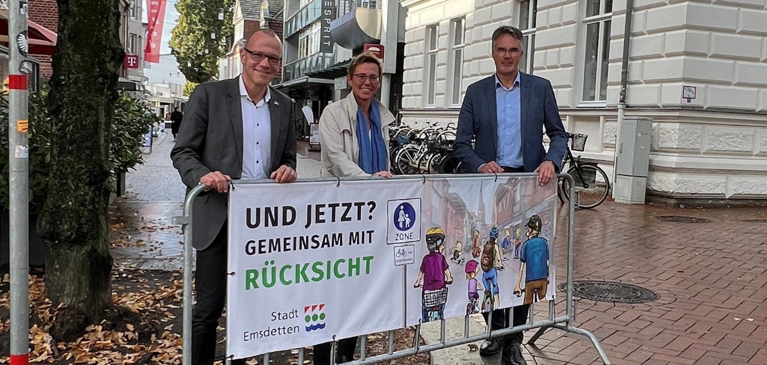 Gemeinsam mit Rücksicht in der Emsdettener Innenstadt | Stadt Emsdetten